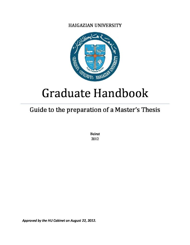 Graduate Handbook